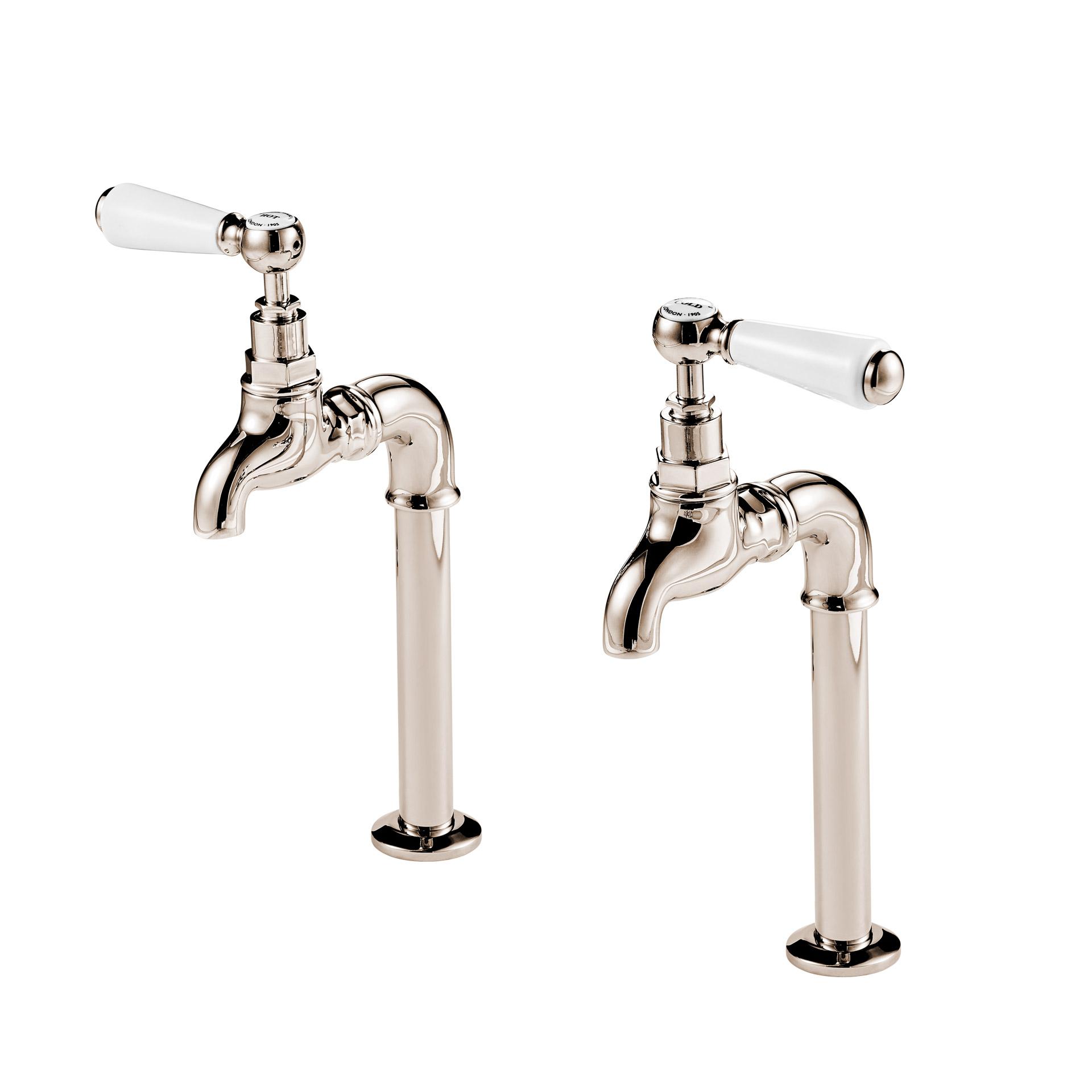 Barber Wilsons RCL260-8 REGENT basin bib taps (pair) with 8 inch stands ...
