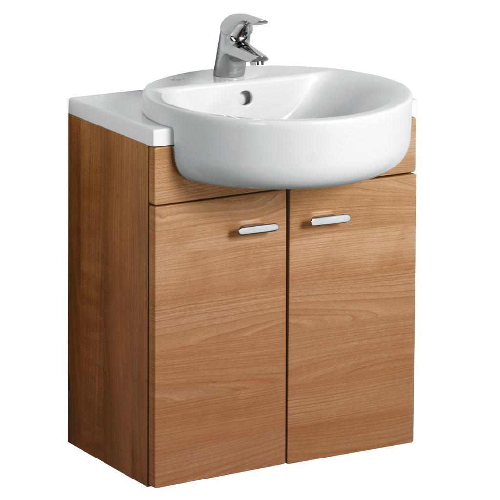 Ideal standard Concept wall hung 300mm deep basin unit with two doors