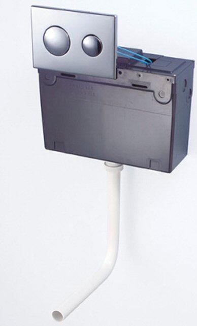 CONCEALA 2 universal height cistern with pneumatic dual flush,