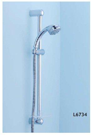 Trevi L6734 COMPACT Straight Rail shower set