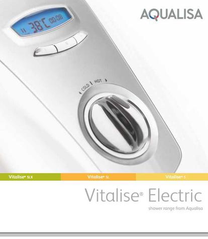 AQUALISA VITALISE Electric Showers brochure