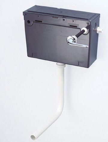 CONCEALA 2 low level cistern with syphon and lever,