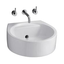 WHITE ROUND 45cm Handrinse Basin NO TAPHOLES